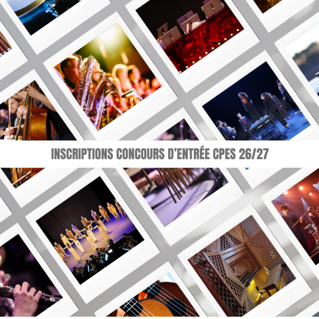 Concours d'entrée CPES 2026-2027 - Conservatoire de Lyon